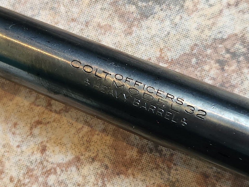 Factory Colt PTFA Officer's Model Target .32 Caliber 6" Heavy Barrel | eBay