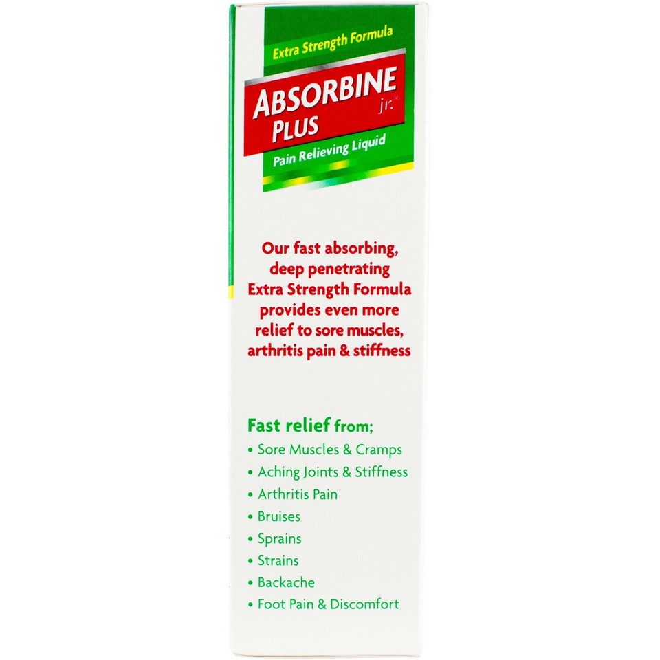 Absorbine Jr Plus Pain Relieving Liquid - New Extra Strength Formula ...