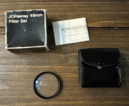 JCPenney 49mm Close Up +4 Glass Lens Filter Japan Single Lens Only ...