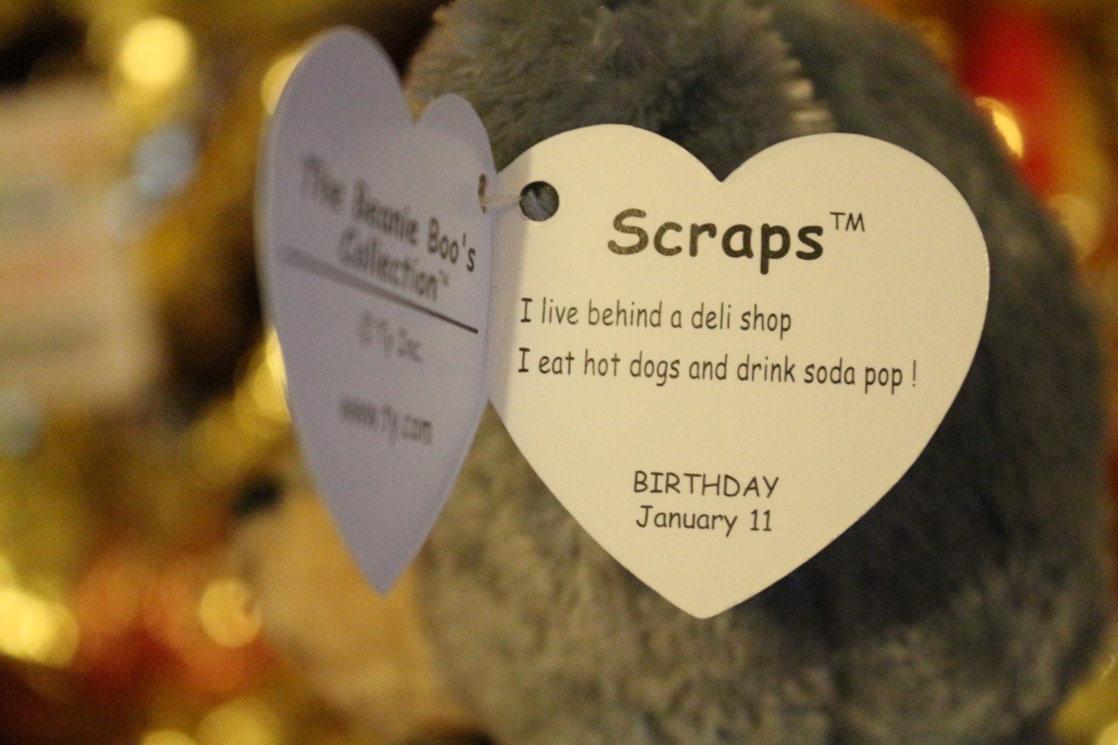 TY BEANIE BOOS SCRAPS THE DOG.6".2011 OR 2012 RELEASE.MWNMT.RETIRED ...