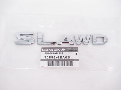 Genuine OEM Nissan 90896-4BA0B "SL AWD" Rear Hatch Emblem Nameplate 14 ...