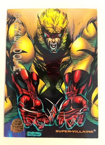 Marvel Universe 1994 Trading Card # 115 Sabretooth X-Men Healing Factor ...
