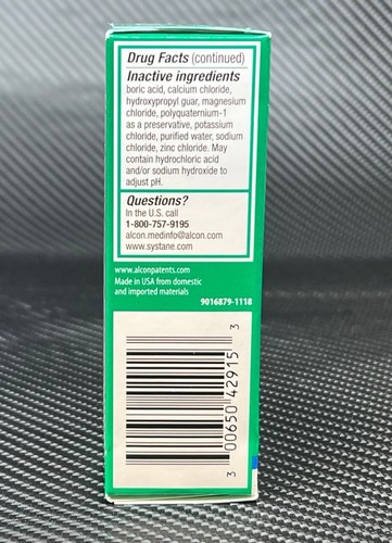 SYSTANE ORIGINAL Long Lasting Dry Eye Relief Lubricant Eye Drops 15 mL ...