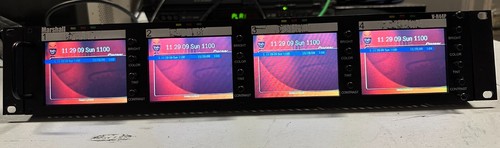 Marshall V-R44P Quad 4-Screen LCD Video Monitor with Power Supply | eBay