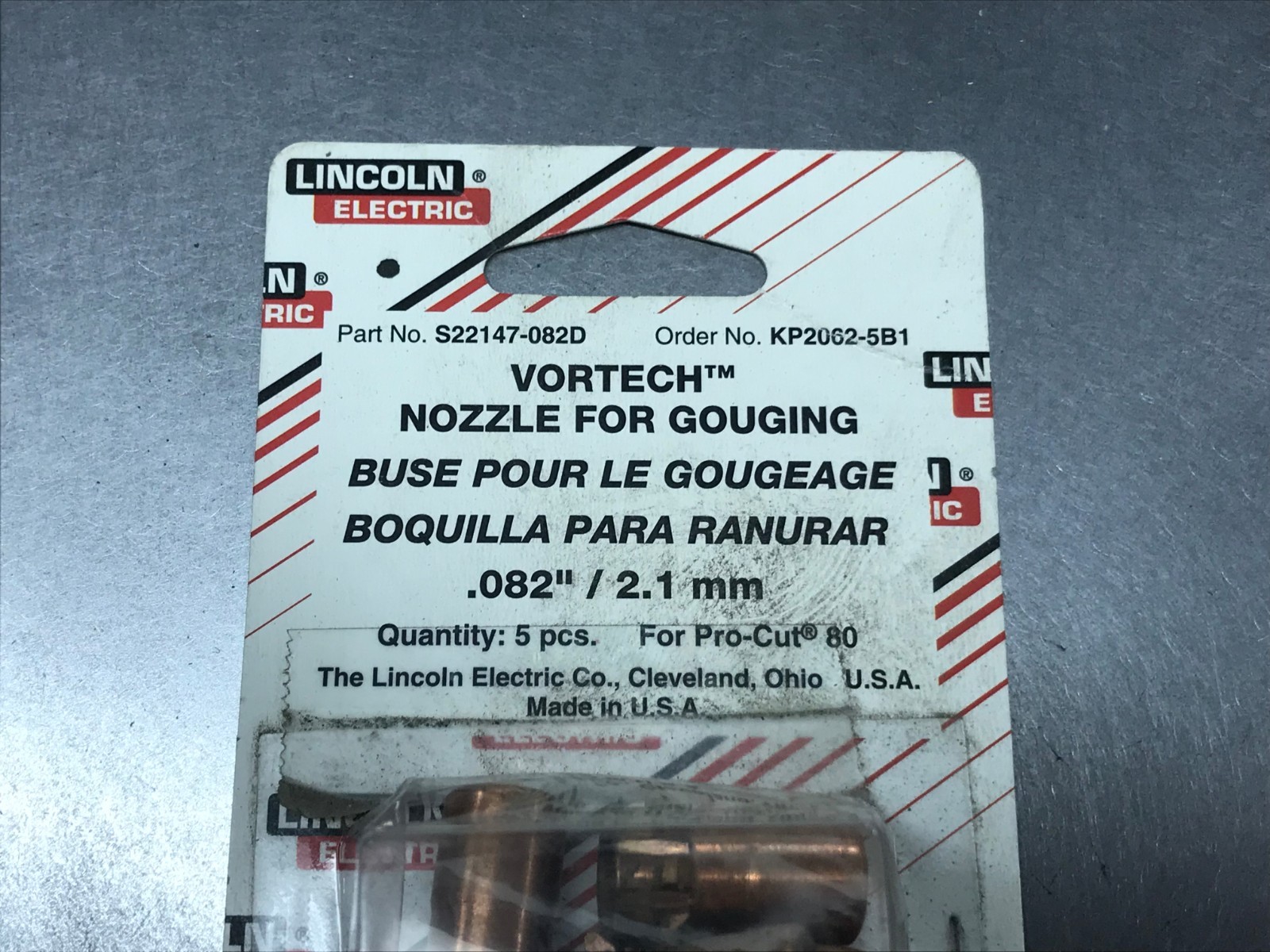 New Genuine Lincoln Electric KP2062-5B1 Vortec Nozzle, 5 pack | eBay