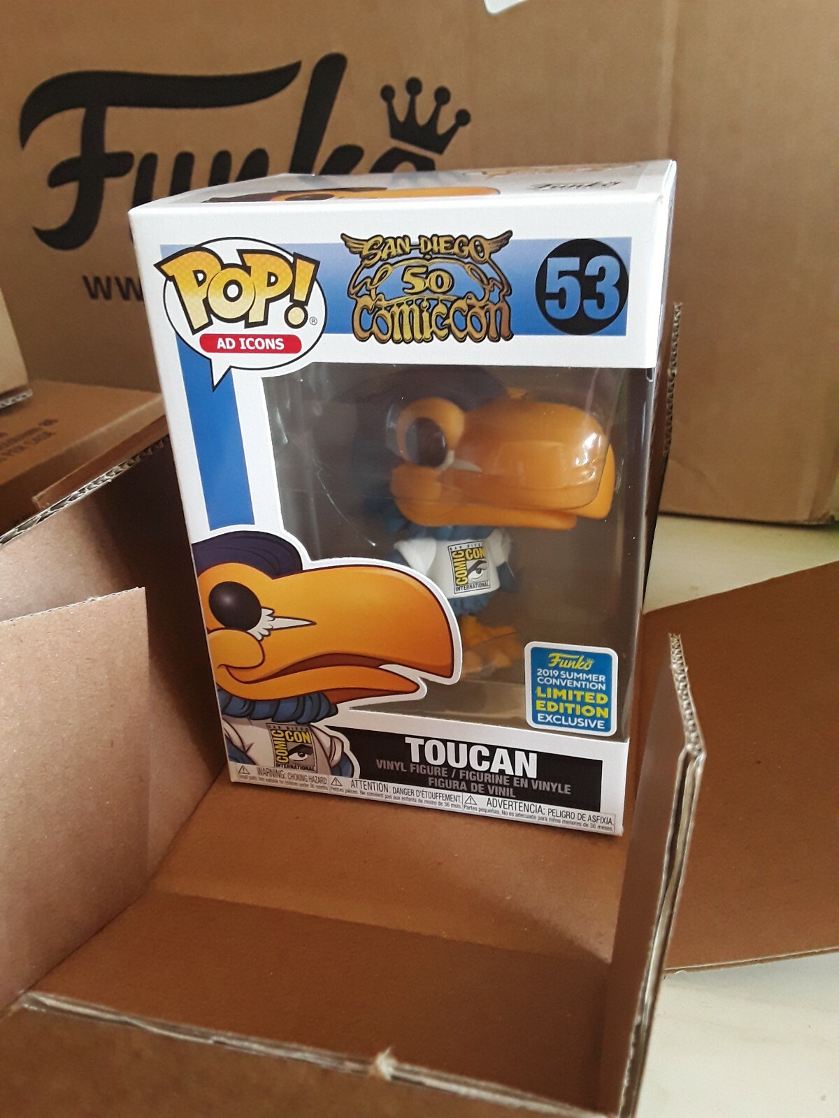 2019 San Diego Comic Con Mascot TOUCAN Shared Exclusive Bundle Limited ...