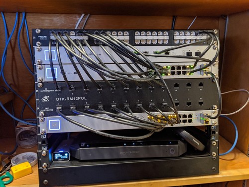 Ditek DTK-RM12POE Rack Mount Power Over Ethernet Surge Protector for ...