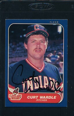 1986 Fleer #600 Curt Wardle Indians Signed Auto *46060 | eBay
