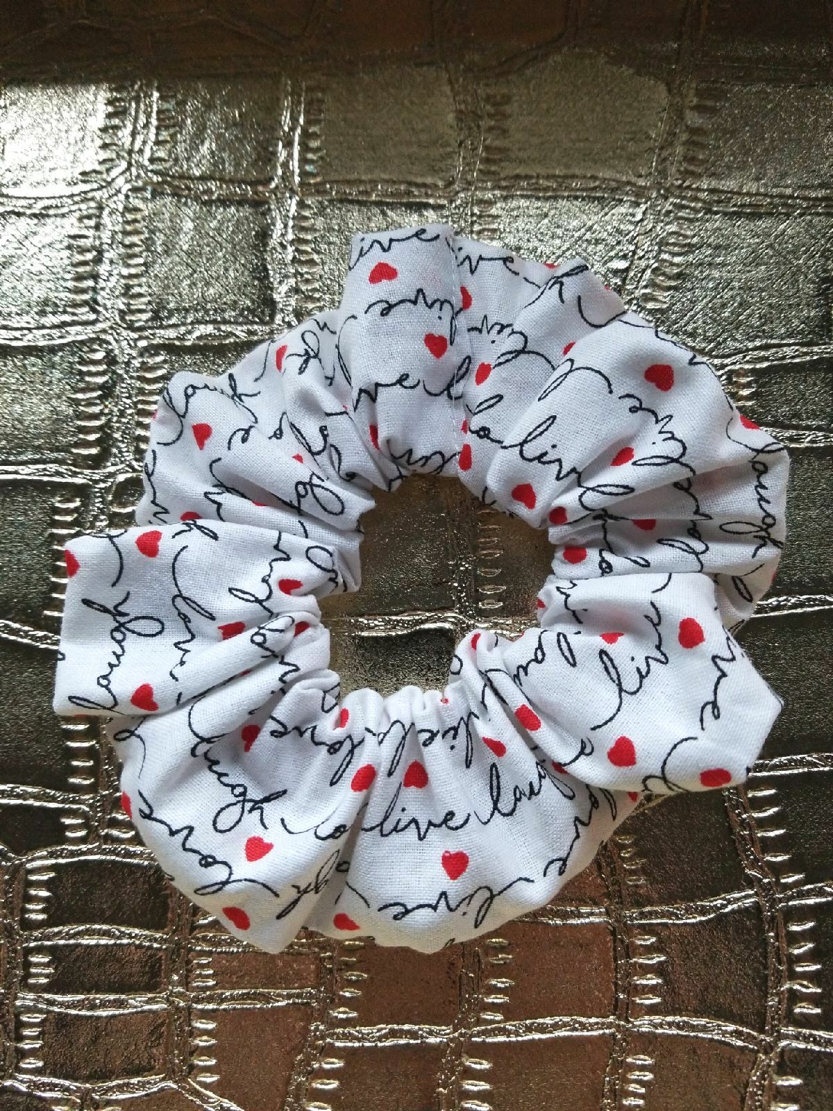 LIVE LOVE LAUGH Fun Hair Scrunchie Ponytail HANDMADE in Texas! | eBay