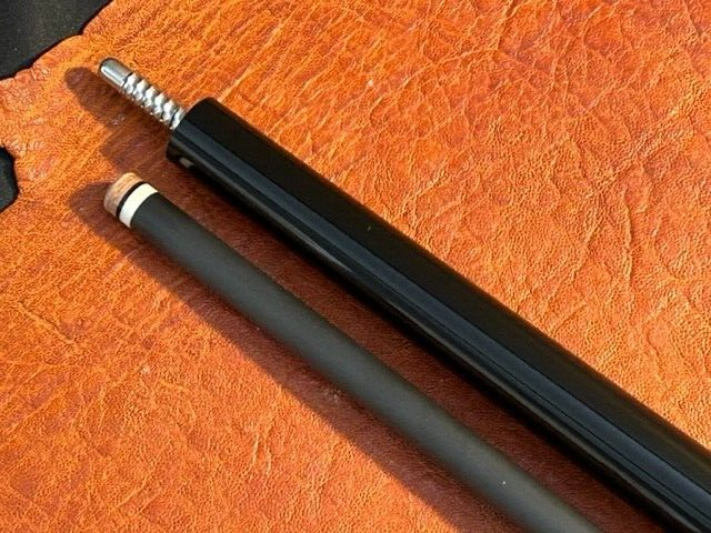 TNT Custom Pool Cue 1 of 1 With Carbon Fiber Shaft. Yellow Cedar Burl ...