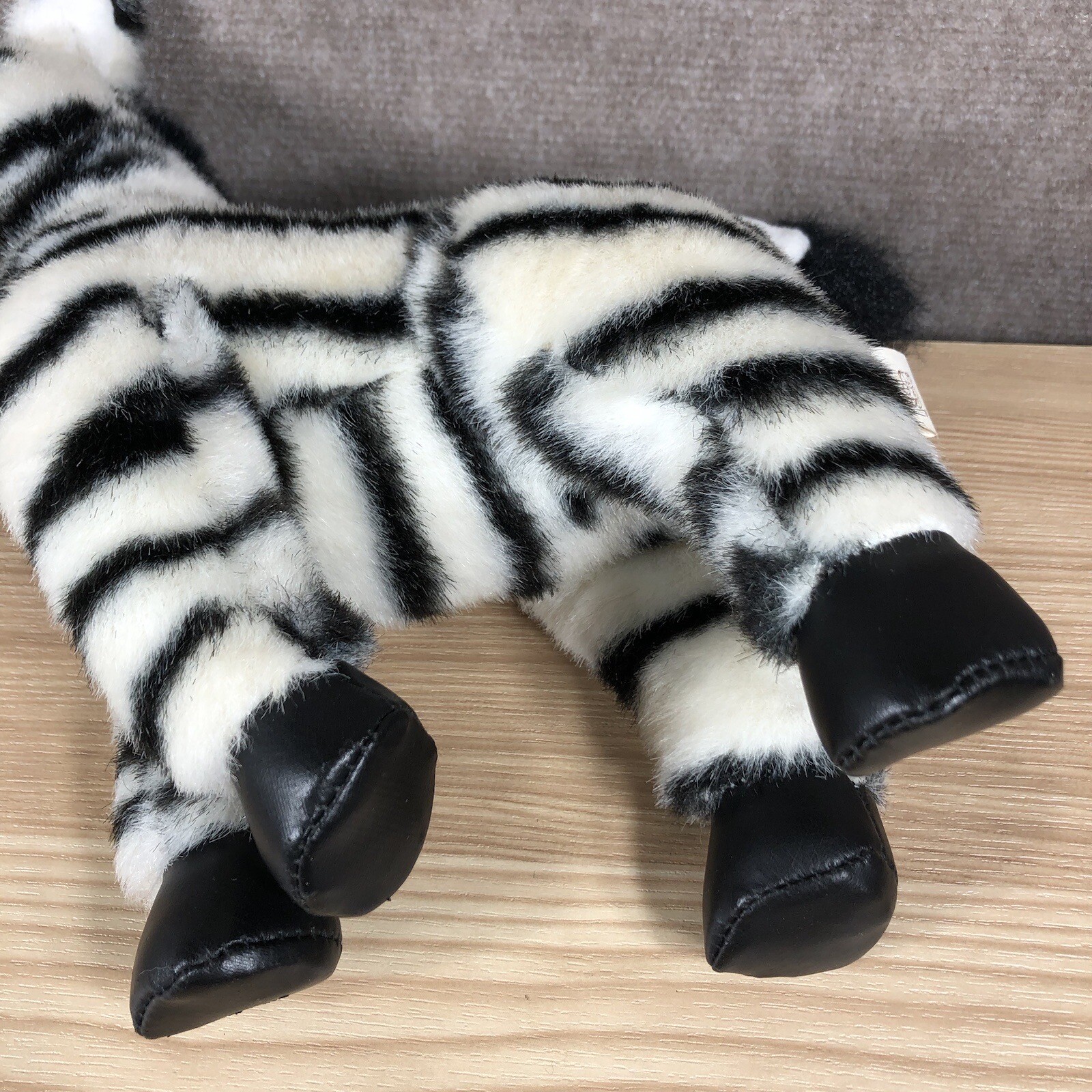 Vintage America Wego Plush Zebra Stuffed Animal 10” Standing Black ...