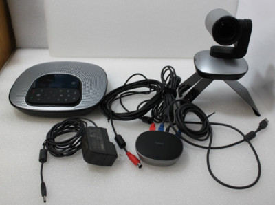 Logitech GROUP + Expansion Microphones VIDEO Conferencing System | eBay