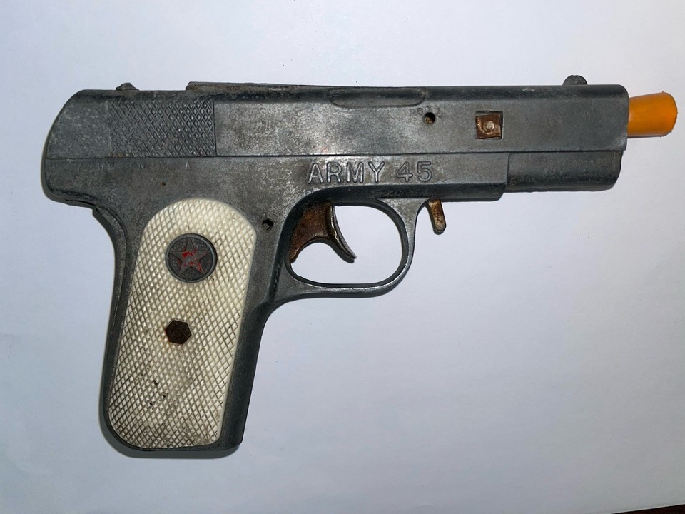 Vintage Hubley Army 45 Colt Cap Gun, Works | eBay