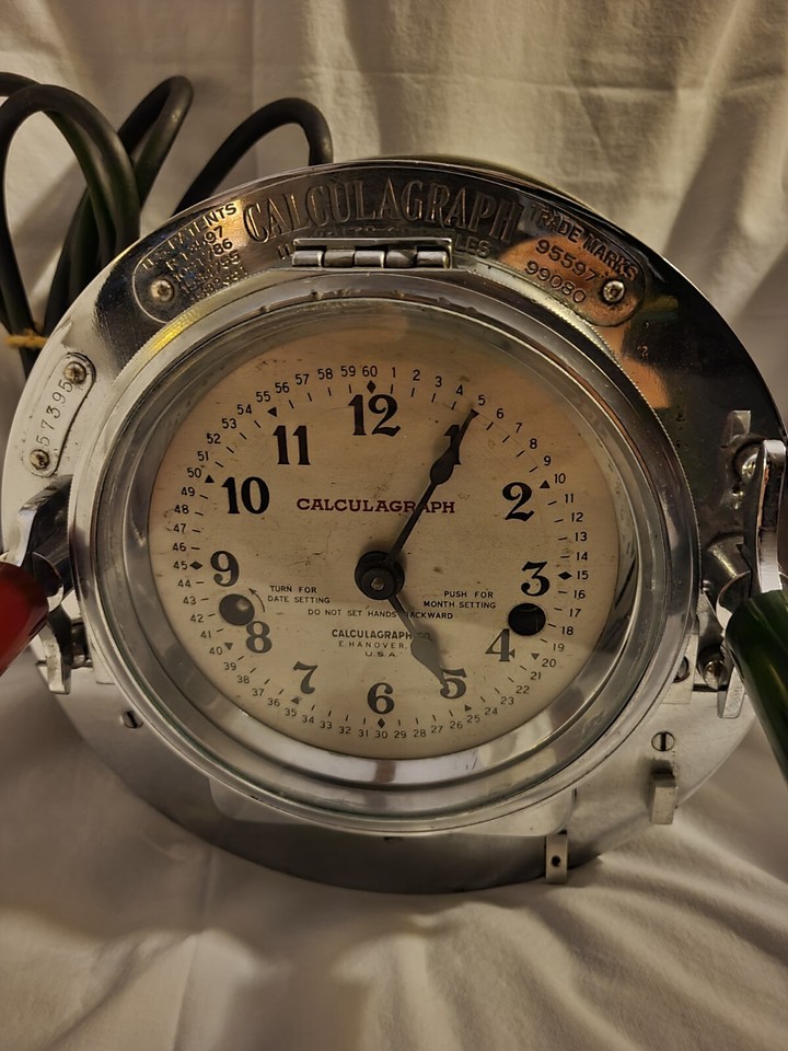 Vintage 1941 Pool Hall Calculagraph Time Clock Model 30 | eBay