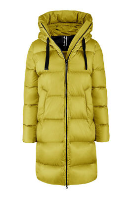 BOMBOOGIE Geneva Damen Daunen Mantel mit Kapuze / Acid Yellow | eBay