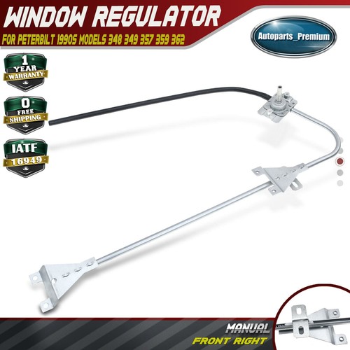 Manual Window Regulator for Peterbilt 348 349 357 359 362 378 379 Front ...