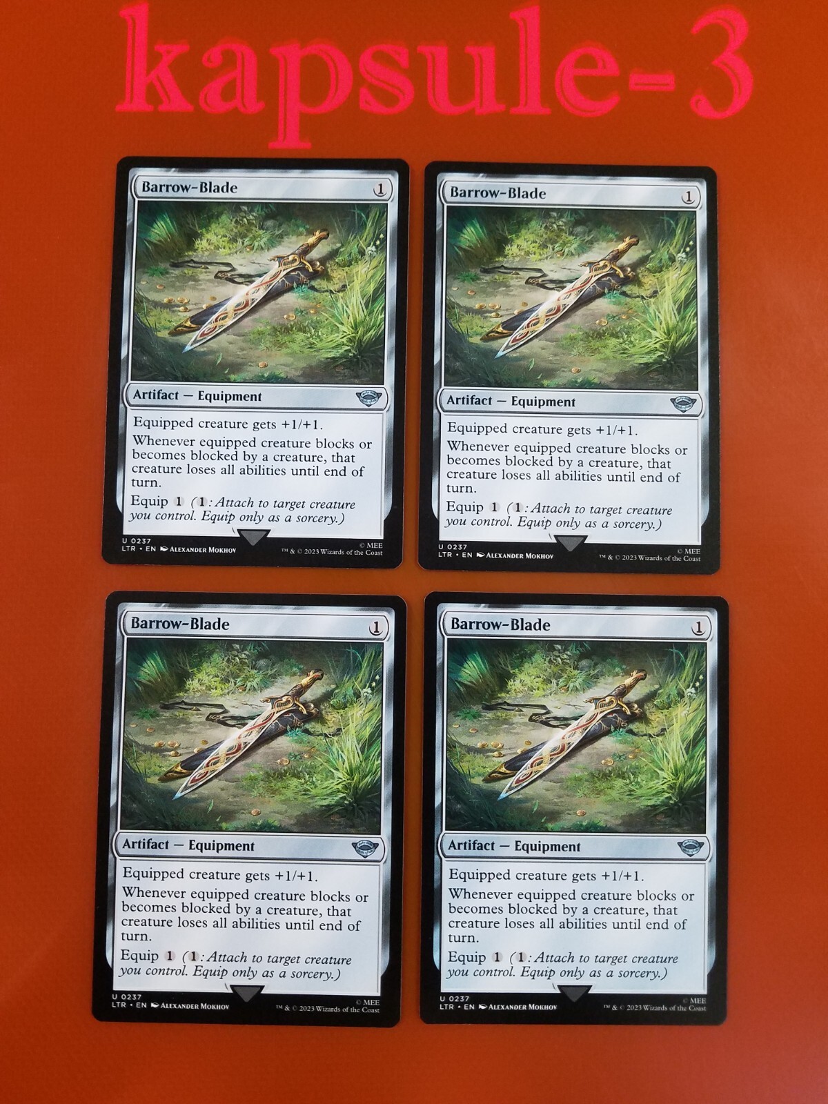 4x Barrow-Blade (0237) | LTR: Tales of Middle-Earth | MTG Magic Cards ...