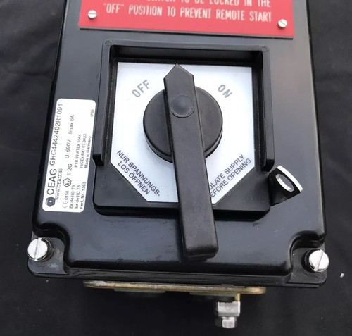Ceag GHG 44 Control Unit W/ Ammeter - GHG4442402R1091 - 6A Atex Switch ...