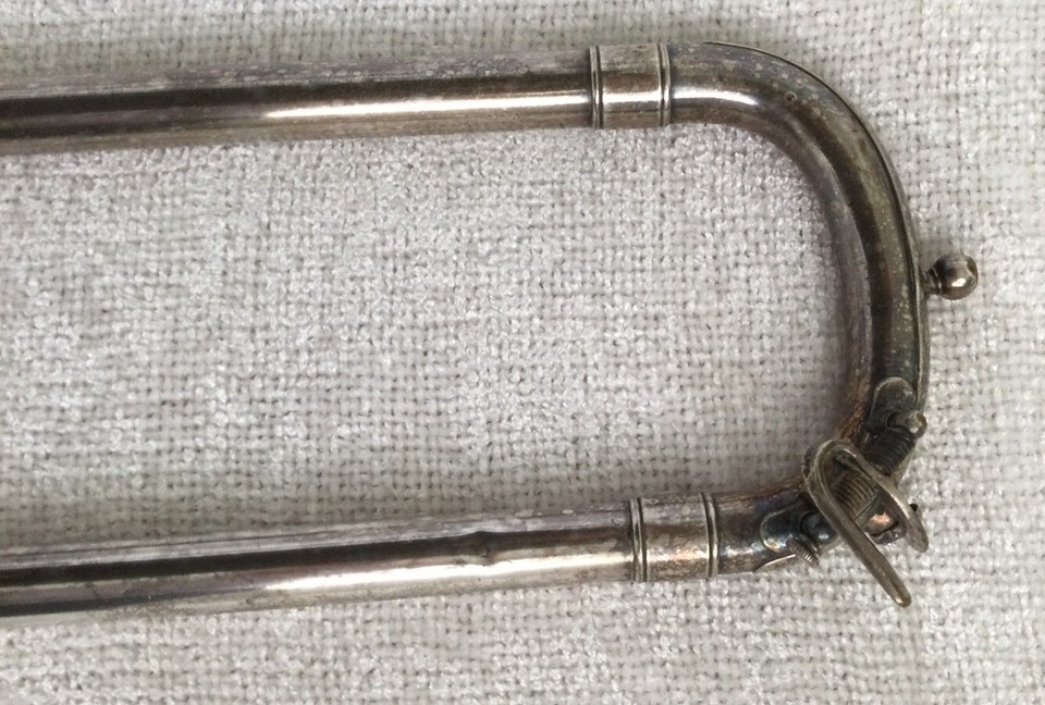 Silver CG Conn LTD Elkhart IND, USA, 4H Tenor Trombone Serial Number ...