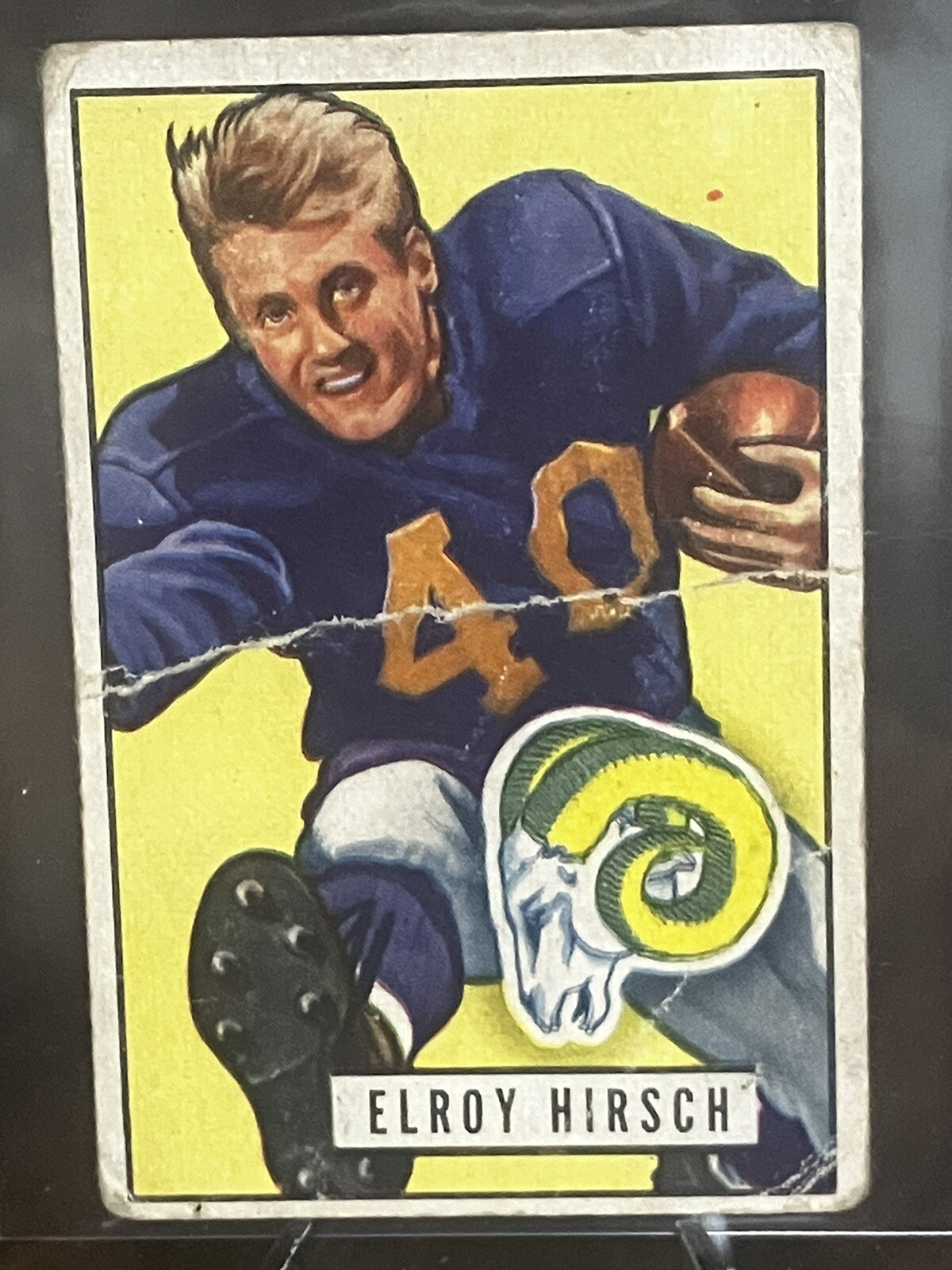 Elroy Hirsch 1951 Bowman Football #76 Los Angeles Rams | eBay