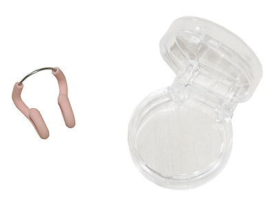 CHEX Spring Nose Clip Slightly Sprung Junior Metal Rubber Covered Clear ...