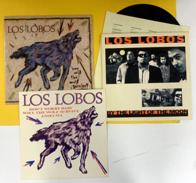 3x LOS LOBOS LPs: Will Wolf Survive/By Light Of Moon + UK 12" Single ...