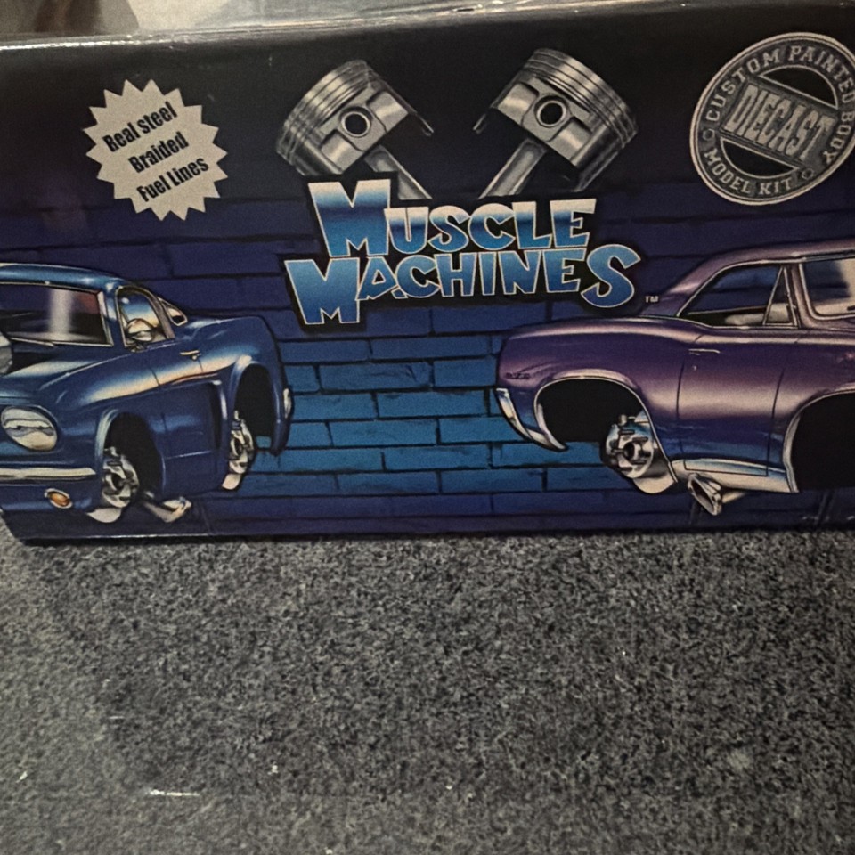 Muscle Machines - 1955 Chevy Bel Air Nomad Teal with Flames - 1:18 ...