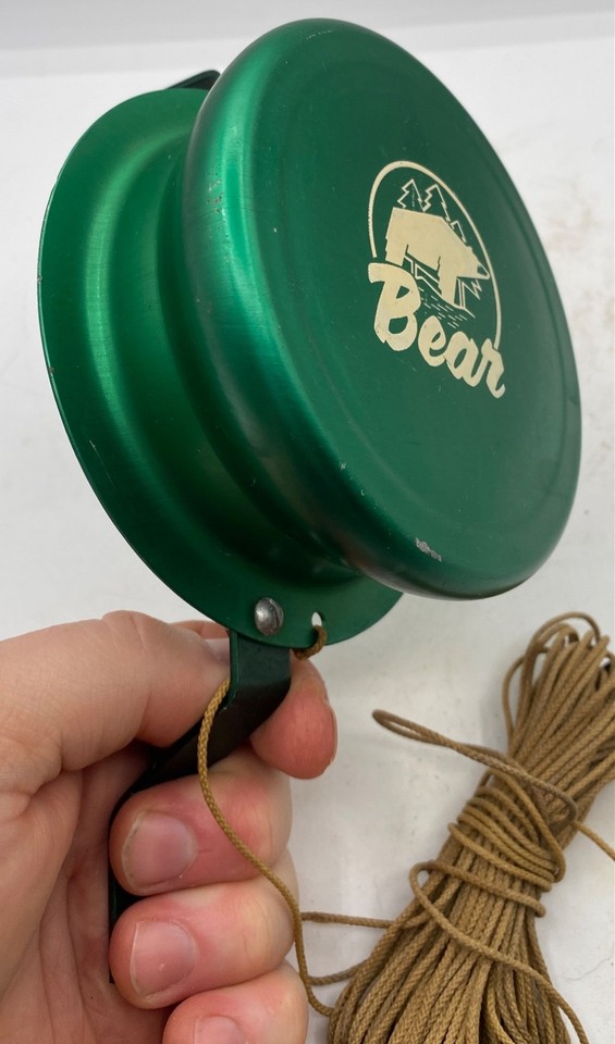 VTG Bear Archery Bowfishing Reel Bow Fishing Green Fisherman Archer | eBay