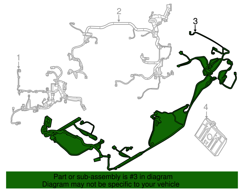 Genuine Ford Wire Harness F2BZ-14A005-H | eBay