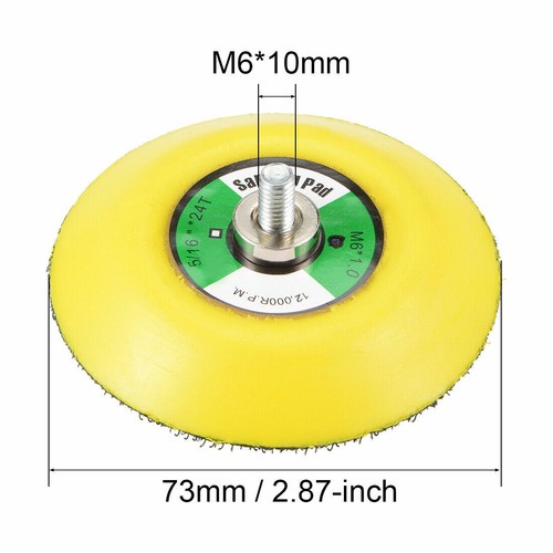 3 Inch Sanding Backing Plate Pad Sanding Disc Hook Loop Polishing Pad 2 ...