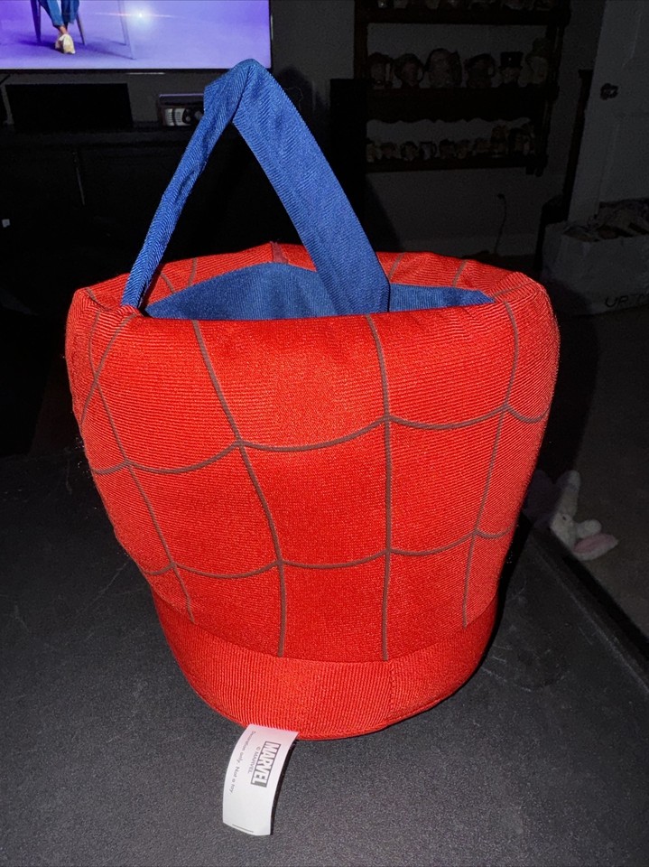 Plush Spiderman Marvel Easter Basket Halloween Treat Bucket Gift | eBay
