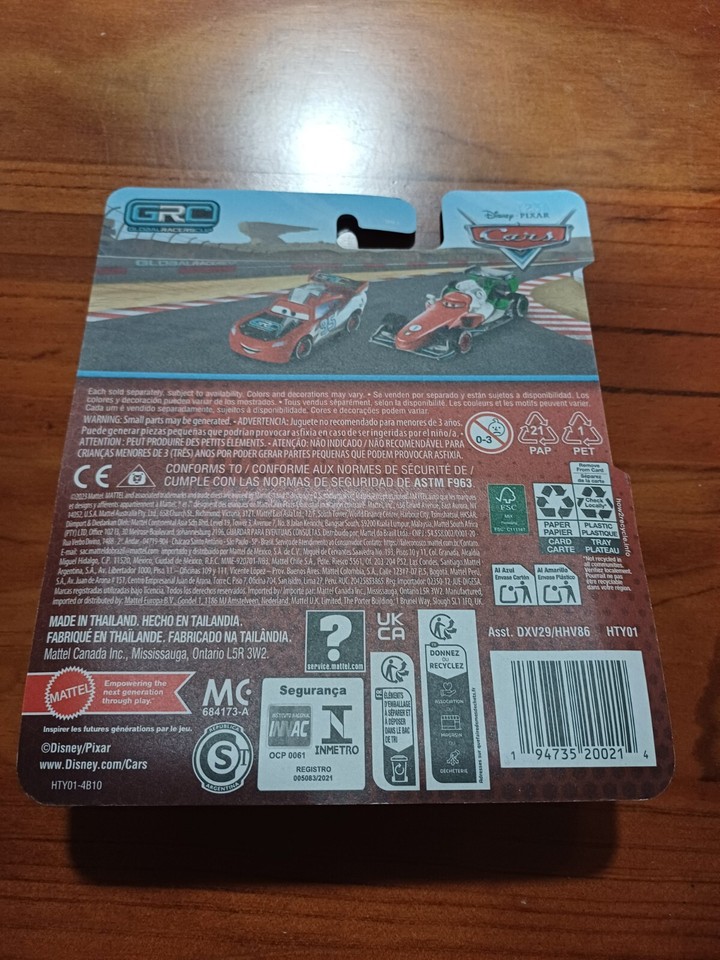 Disney Pixar Cars GRC Francesco Bernoulli 2024 Global Racer Cup Mattel ...