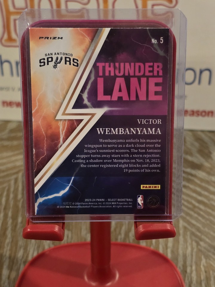 2023-24 Panini Select - Thunder Lane Tectonic Prizm #5 Victor ...
