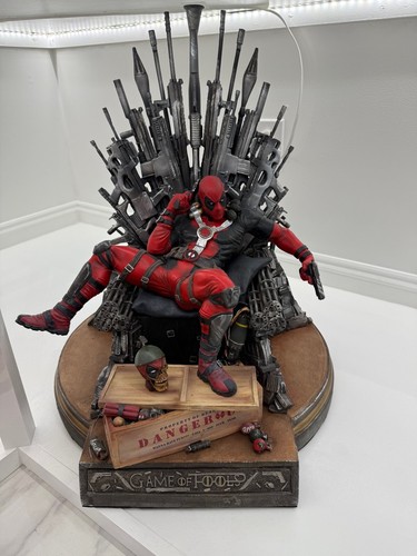Deadpool throne statue Custom 1/4 scale | eBay
