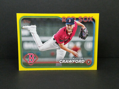 2024 Topps #316 Kutter Crawford, Boston Red Sox - Yellow Border ...