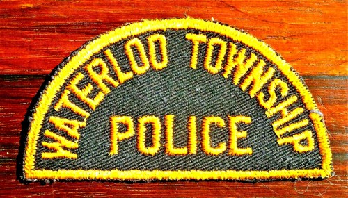 GEMSCO NOS Vintage Collectible Patch POLICE WATERLOO TOWNSHIP IA - 1954 ...