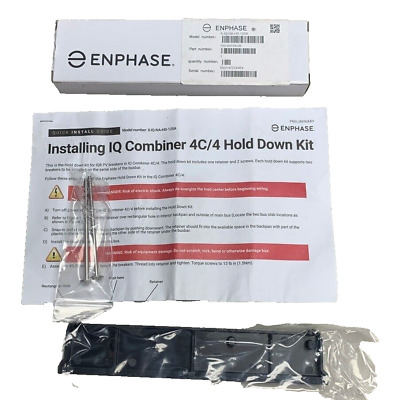 New Enphase IQ Combiner 4C/4 Hold Down Kit X-IQ-NA-HD-125A Plastic Bar ...