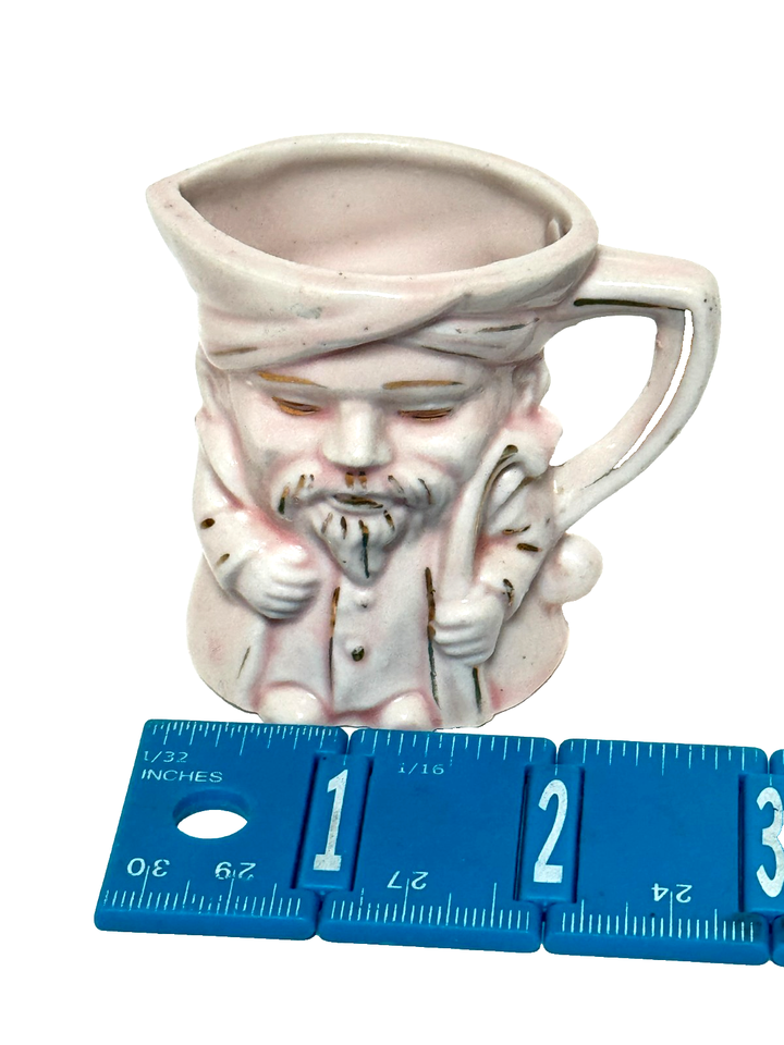 Vintage Old Man Pink Toby Mug Character Creamer Made in Japan | eBay