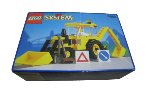 LEGO 6662 VINTAGE TOWN - BACKHOE TRACTOR - 100 COMPLETE WITH ...