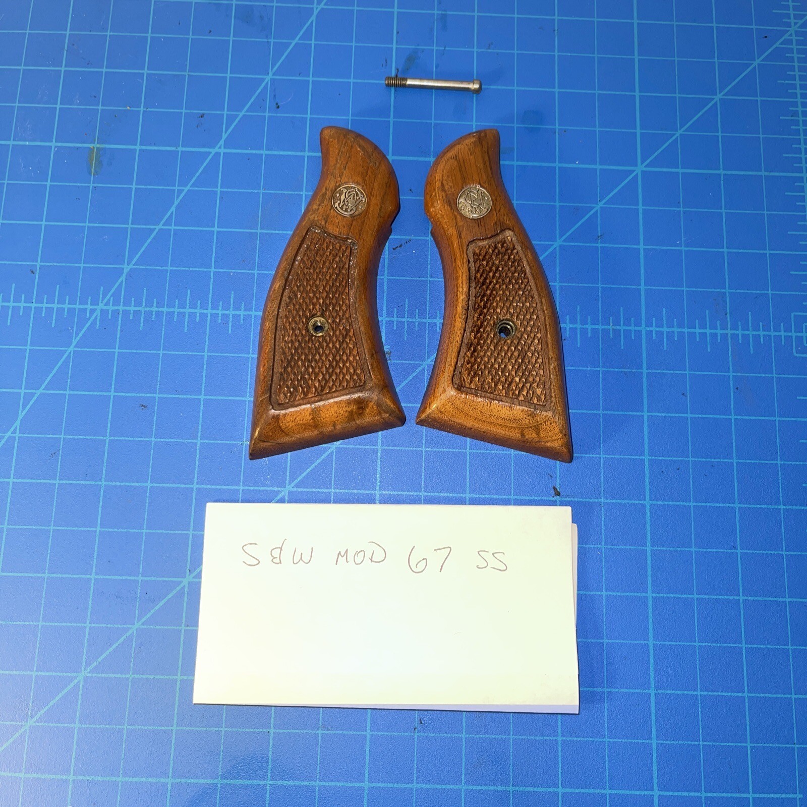Smith And Wesson S&W K/L Frame Square Butt Walnut Panel Grips Came Off ...