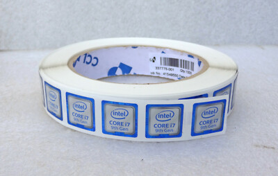 Lot of 50 Intel Core i7 9th Generation Stickers 18mm x 18mm | eBay