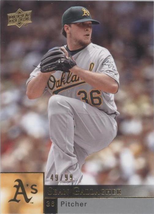2009 Upper Deck - Sean Gallagher #784 Gold /99 for sale online | eBay