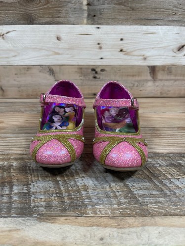 Disney Princess Tangled Rapunzel Girls (11) Heels Pink Gold Glitter ...
