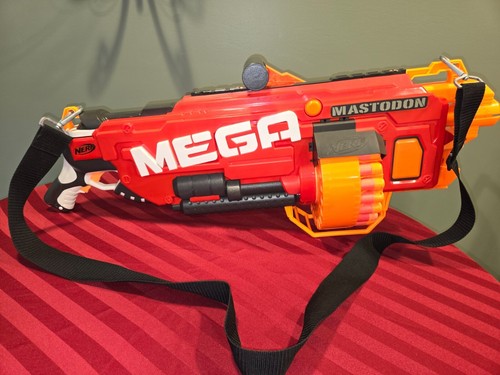 Mega Mastodon NERF B5575F07 N-strike Dart Gun with Darts 632642126093 ...