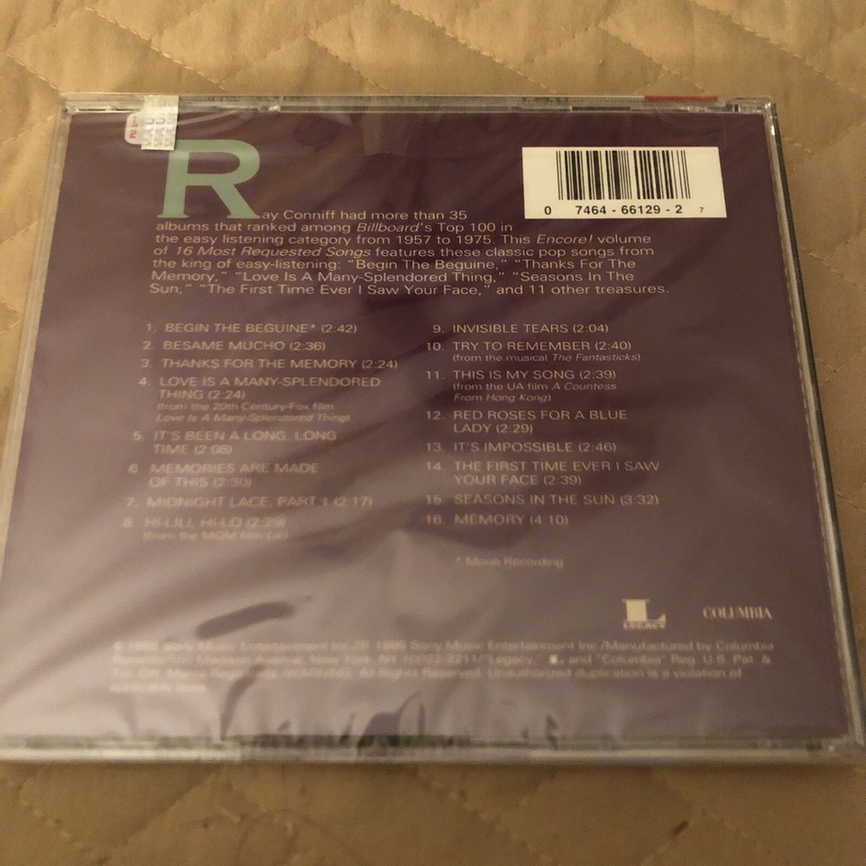 16 Most Requested Songs: Encore by Ray Conniff (CD, 1995) New & Sealed ...