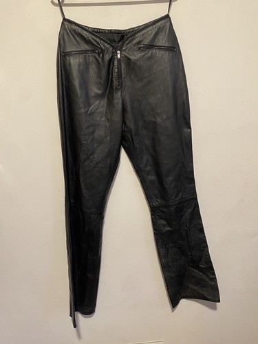Vintage 90s Lucid Limited Flared Bootcut Leather Pants Women’s Size 9 ...