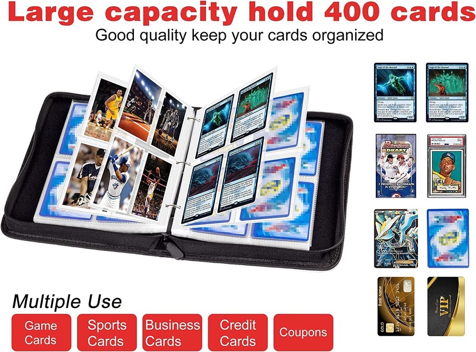 Pokemon Eevee Sylveon Trading Card Binder Album Pikachu 50 Sheet 400 ...