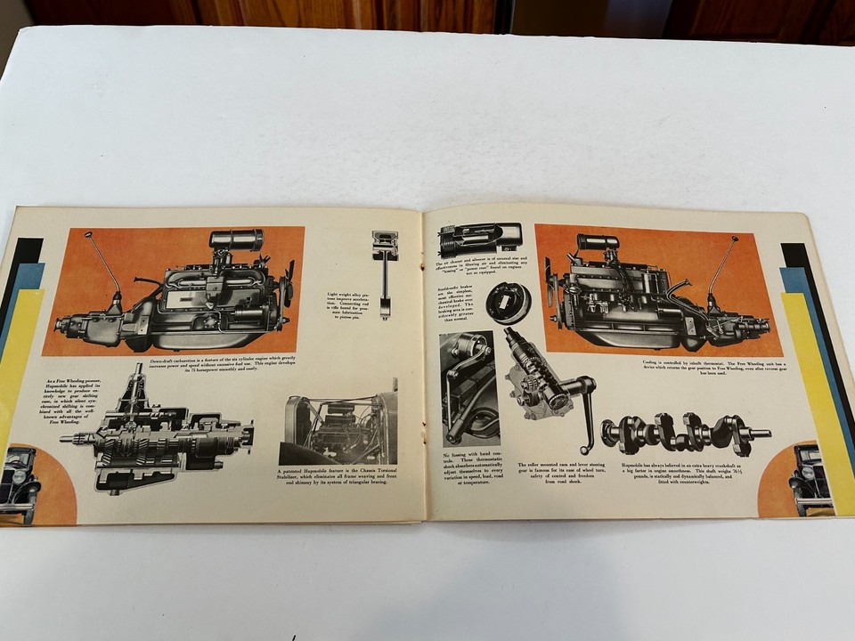 1932 Hupmobile Six Series 216 Factory Brochure, Original | eBay