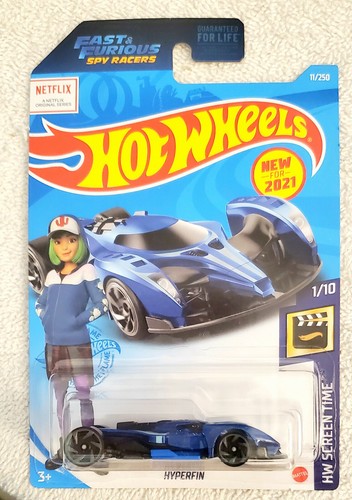 Hot Wheels 2021 Netflix Hyperfin HW Screen Time 1/10 Fast Furious Spy ...