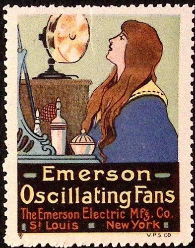 1915 Emerson Electric Oscillating Fans Emerson Electric Advertising ...